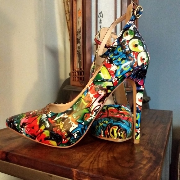 Shoes | Graffiti High Heels | Poshmark